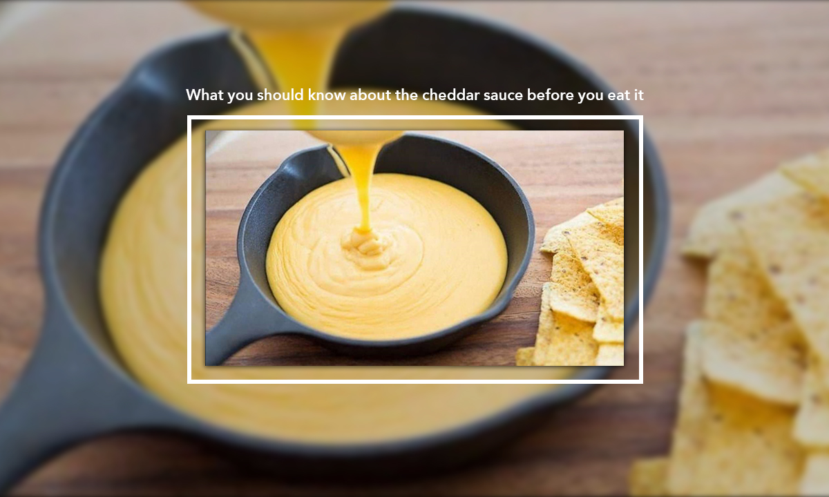 What you should know about the cheddar sauce before you eat it? - CUBII